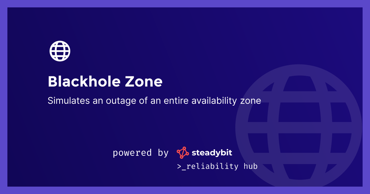 Blackhole Zone | Steadybit Reliability Hub